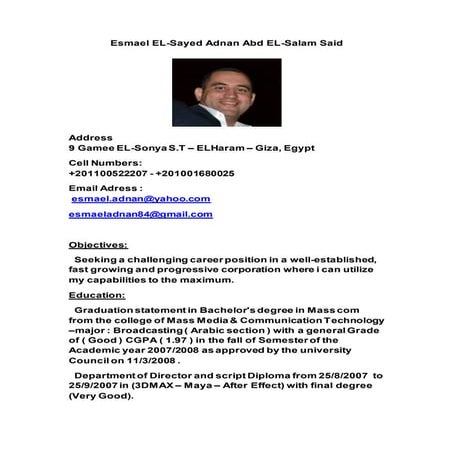 ISMAIL-ADNAN En -C.V | DOCX