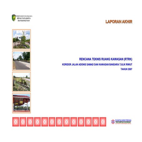 RTRK Koridor Jalan Adonis Samad dan Kawasan Bandara Tjilik Riwut | PDF