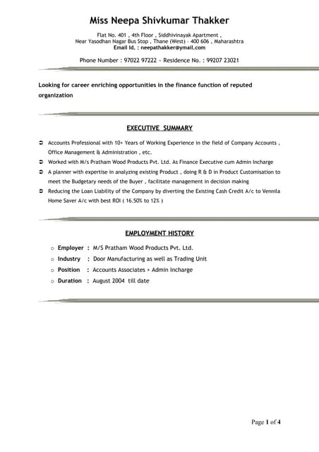 Resume (1) | PDF