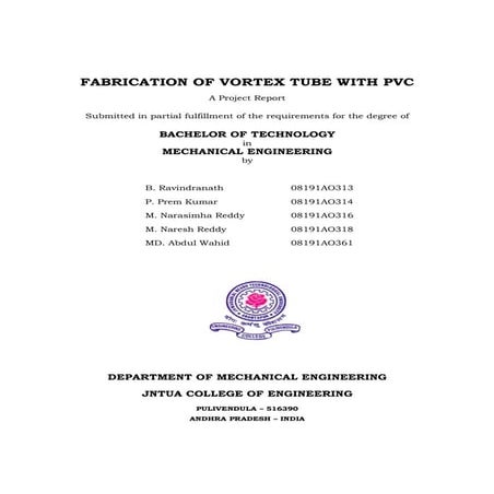 Air refrigeration system by Bell Coleman cycle and Vortex tube | PPTX