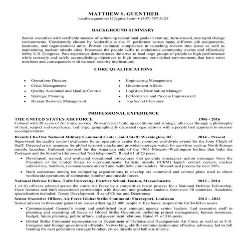 Matthew Guenther Resume | PDF
