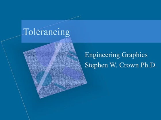 Introduction to Geometric Dimensioning and Tolerancing (GD&T) | PPT | 3-D Graphics | Computer ...