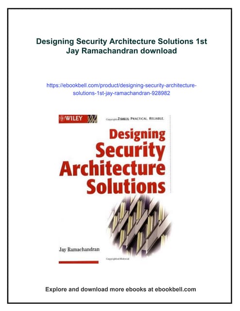 How to Build a Resilient Security Architecture? | PPTX