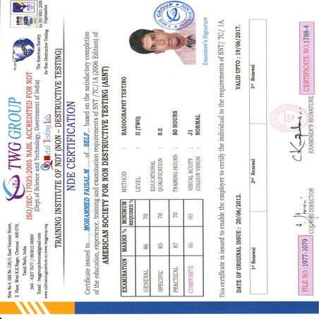 RT- Certificate | PDF