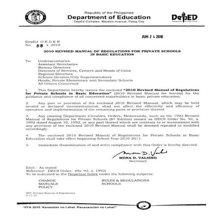 DepEd Order | PDF