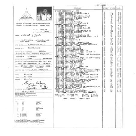 BSc_Transcript | PDF