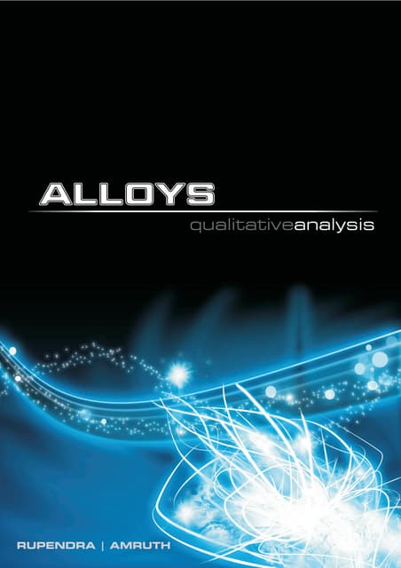 Chemistry project on study of constituents of alloys | DOCX