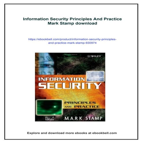 Information Security Principles And Practice Mark Stamp | PDF