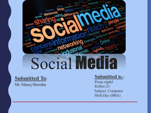 English presentation 1 (social media) | PPTX