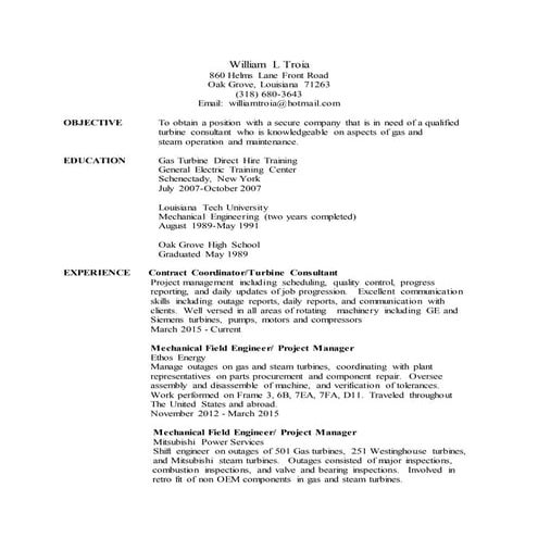Will's Resume[1] | DOCX