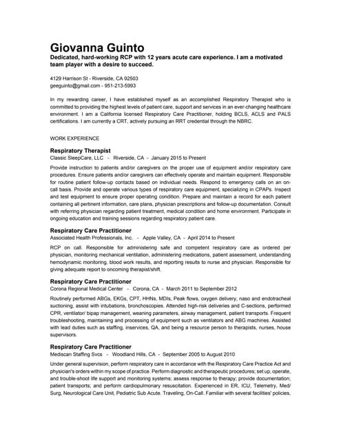 RT Resume | DOCX