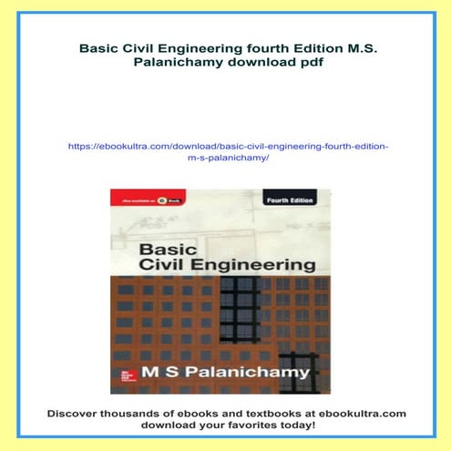 Basic Civil Engineering fourth Edition M.S. Palanichamy | PDF