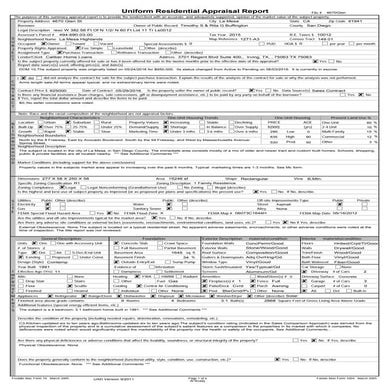Example Appraisal Report (important things to look for) | PDF