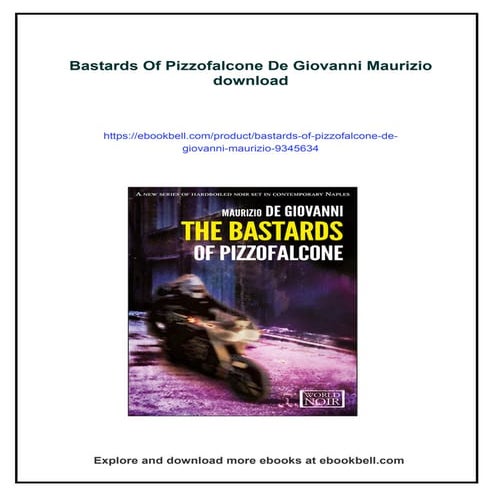 Bastards Of Pizzofalcone De Giovanni Maurizio | PDF