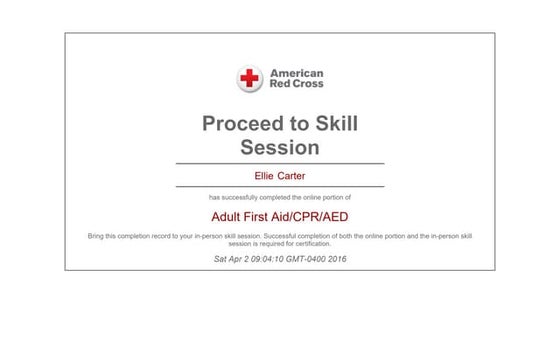 Certificate for redcross | PPT