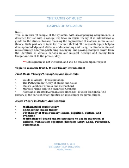 Class 12th presentation on maths in music | PPT