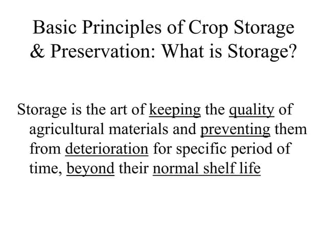 Traditional storage structures | PPTX