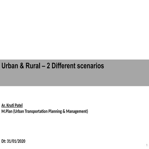Community types: urban, rural and suburban. | PPT