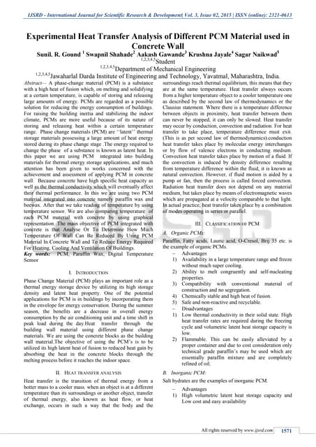 Phase changing materials | PPTX | Chemistry | Science