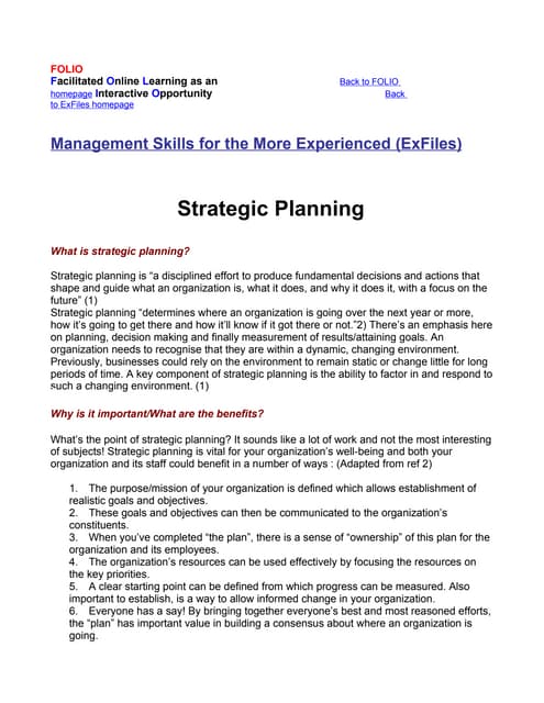 Bryson. chapter 6. identifying strategic issues facing the organization ...