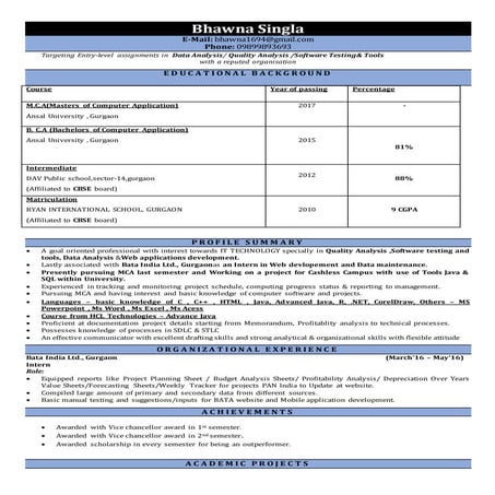 bhanu resume | DOCX | Programming Languages | Computing