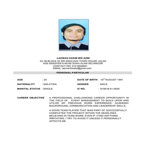 contoh resume menarik dan simple | PPTX