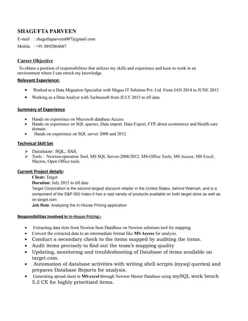 HEENA RESUME | PDF