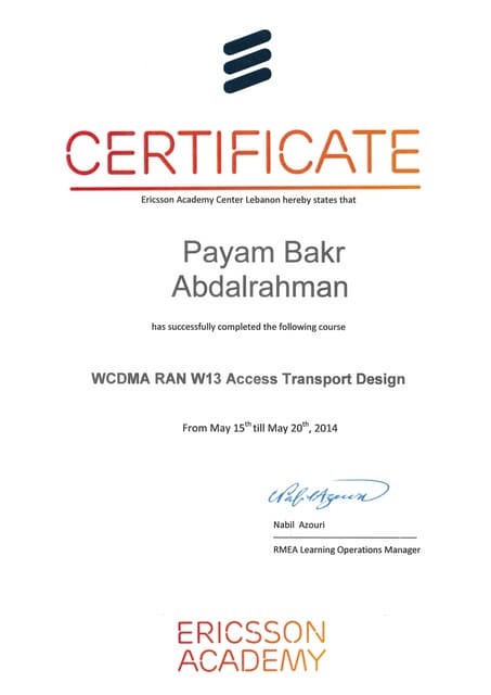 BUGS certification-Ericsson | PDF