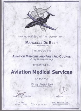 060310 Aviation Certificates | PDF