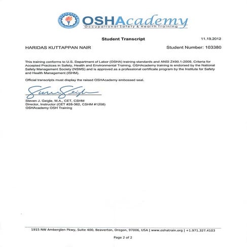NQF5 Certificate | PDF