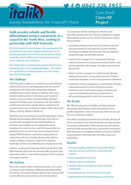 Cisco Identity Services Engine (ISE) | PPTX | Operating Systems ...