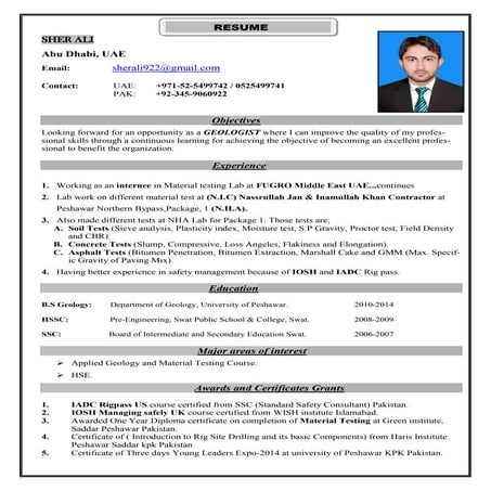 sher ali cv | PDF