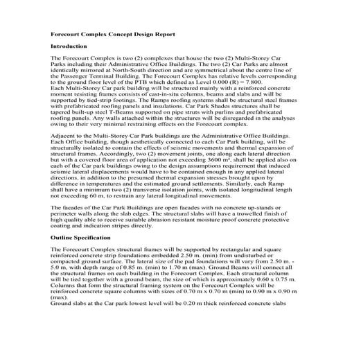 EDUARDO H. PARE CONCEPT DESIGN REPORT INTERNATIONAL AIRPORT PROJECT | DOC