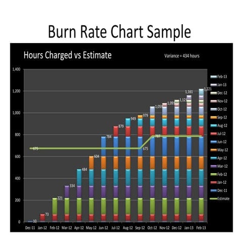 Burn Rate Chart Sample | PPT