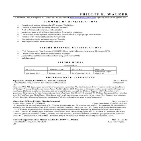 Phillip Walker Resume | DOC