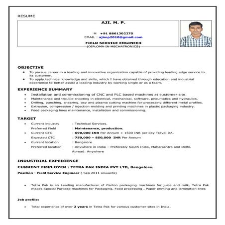 Resume_Updated_Aji M P | DOC