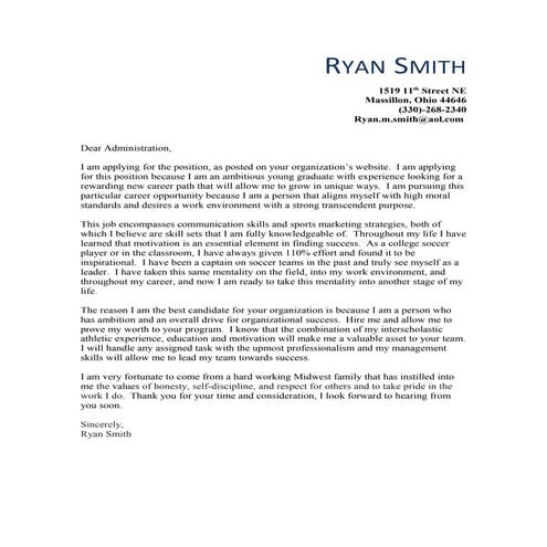 Letter of Introduction | PDF