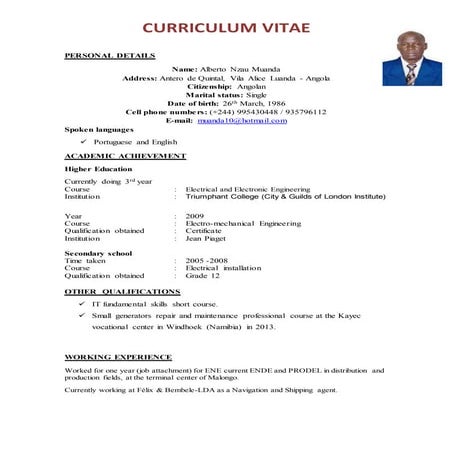 CV. INGLES | DOCX