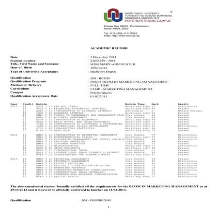 Academic record | PDF