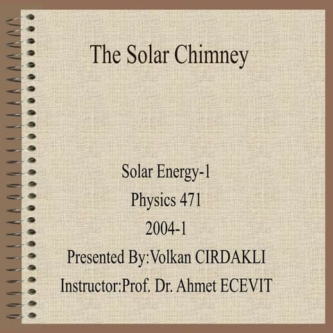 The Solar Chimney | PPT