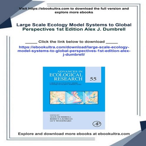Large Scale Ecology Model Systems to Global Perspectives 1st Edition ...