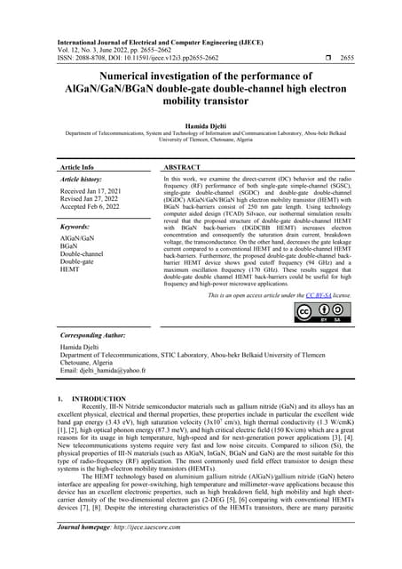 High electron mobility transistor | PDF