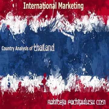 Thailand Country Analysis | PPT