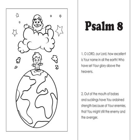 Coloring pages- Psalm 8 | PDF