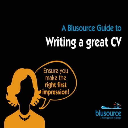 Cv Writing Slides | PPT