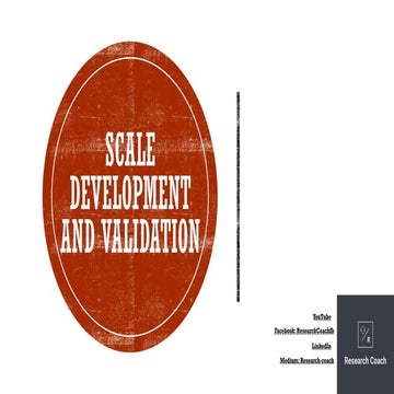 Comprehensive Guide to Scale Development and Validation in Research | PPTX