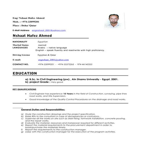 CV Ahmad Al Attar- Updated 07 March 2016 | PDF
