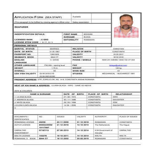 Cv carlos loaiza annex 1 | DOC