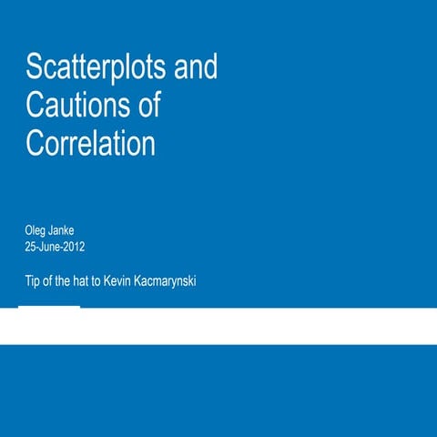 Scatterplots and Cautions of Correlation | PPT | Physics | Science