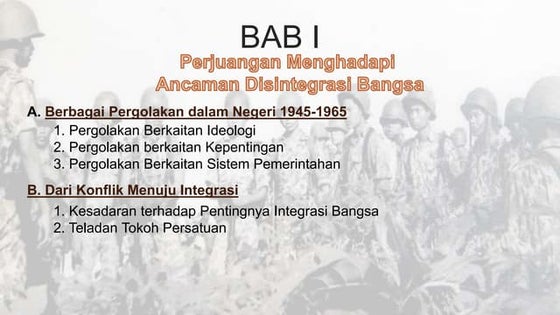 Materi Sejarah Kelas XII - Disintegrasi Bangsa | PPTX